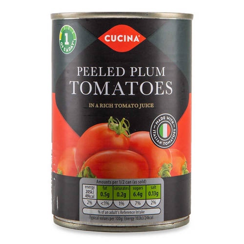 Peeled Plum Tomatoes in a Rich Tomato Juice | ALDI UK